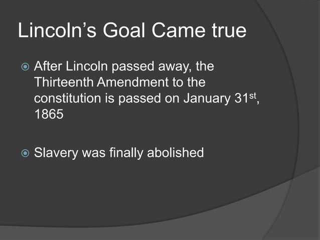 Abraham Lincoln PPT 2 | PPT