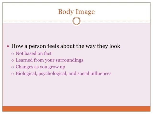 Representation of Body Image (MS1) | PPT