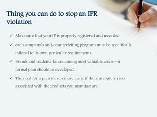 Intellectual property rights | PPTX