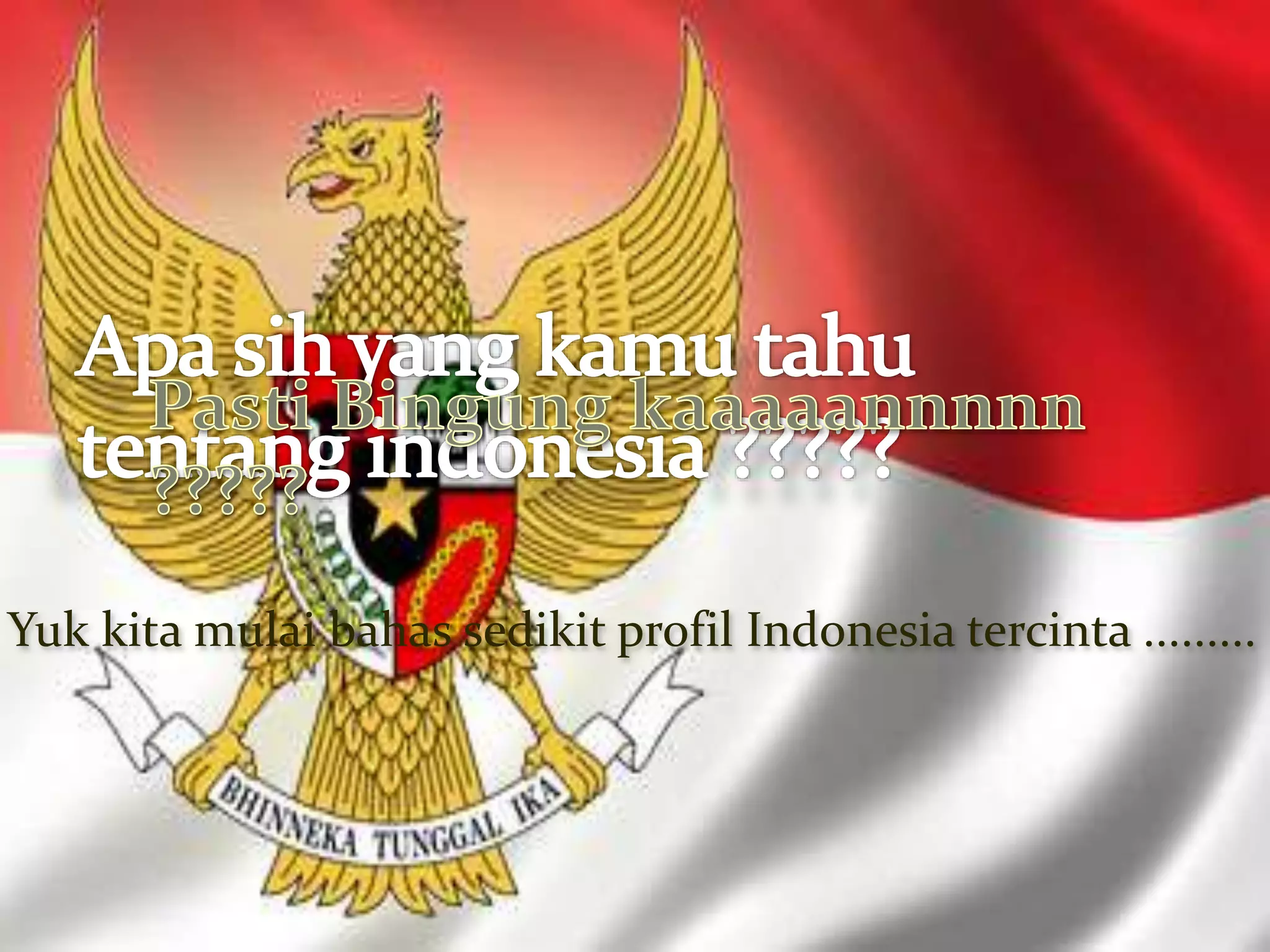 mengenal indonesia lebih dekat | PPTX