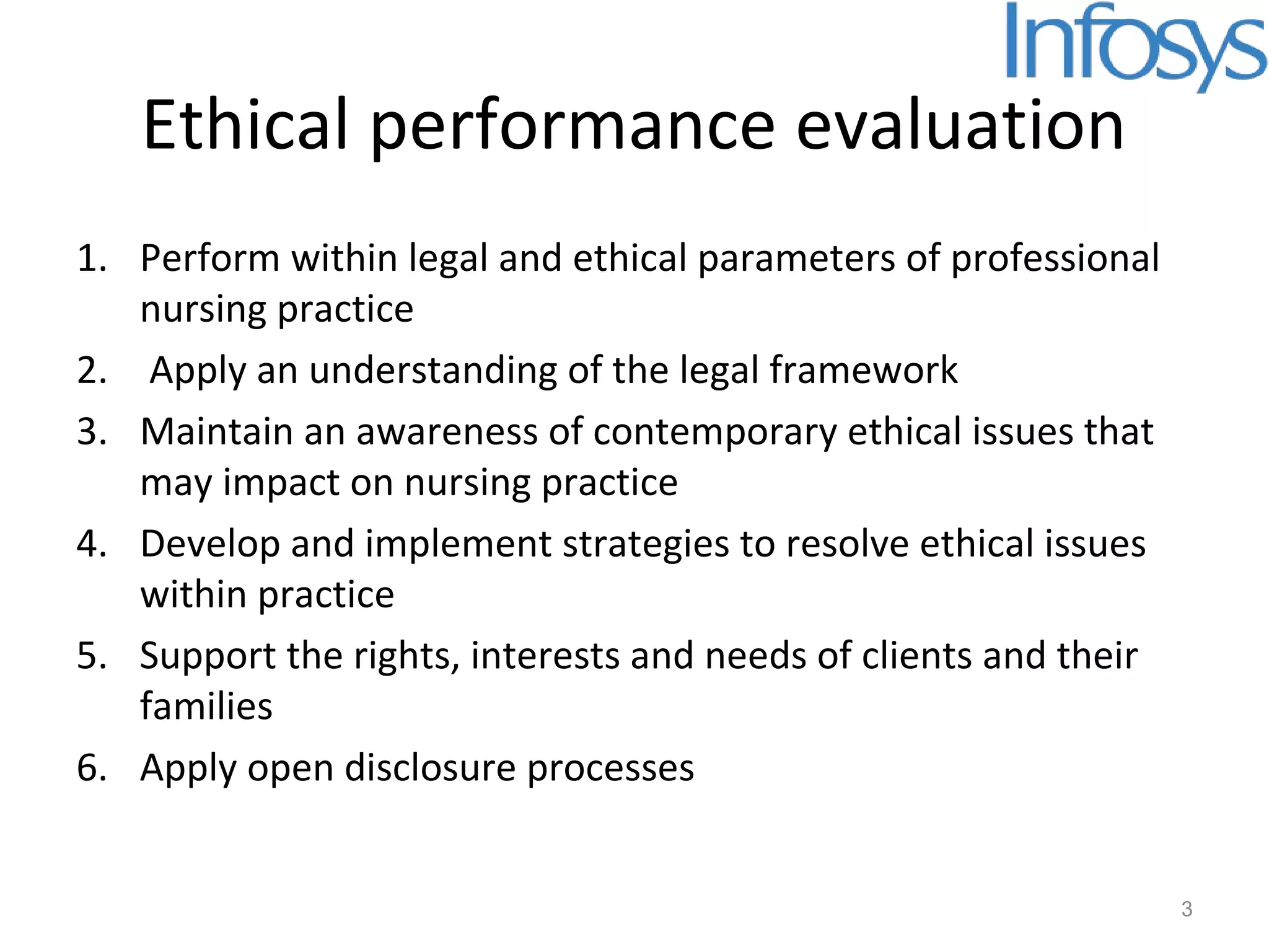 INFOSYS - Ethical Practices | PPT