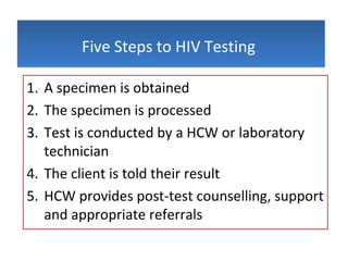 Ppt2.hiv testing technologies | PPT