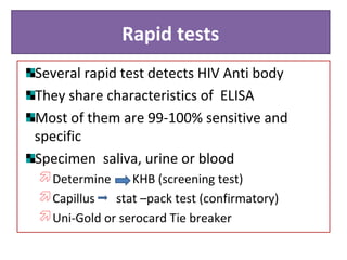 Ppt2.hiv testing technologies | PPT