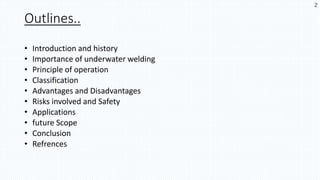 UNDER WATER WELDING | PPTX