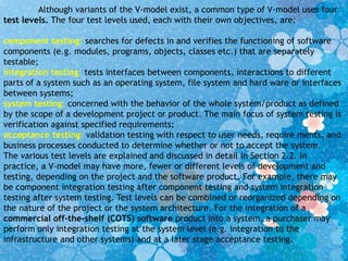 Testing Throughout The Software Life Cycle | PPTX