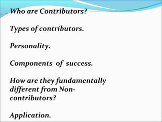 contributor ... | PPT | Education