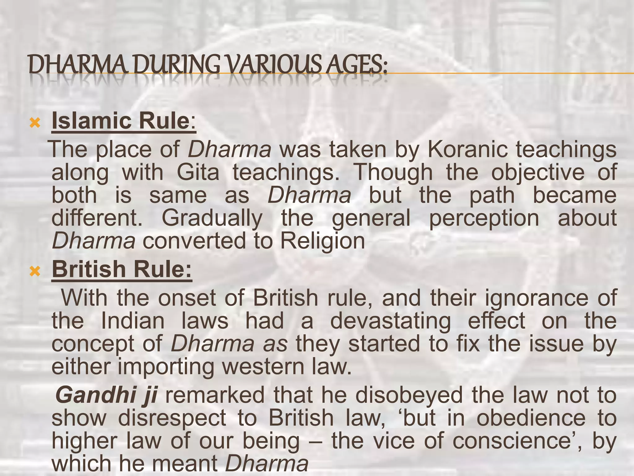 Dharma in Indian thought | PPTX