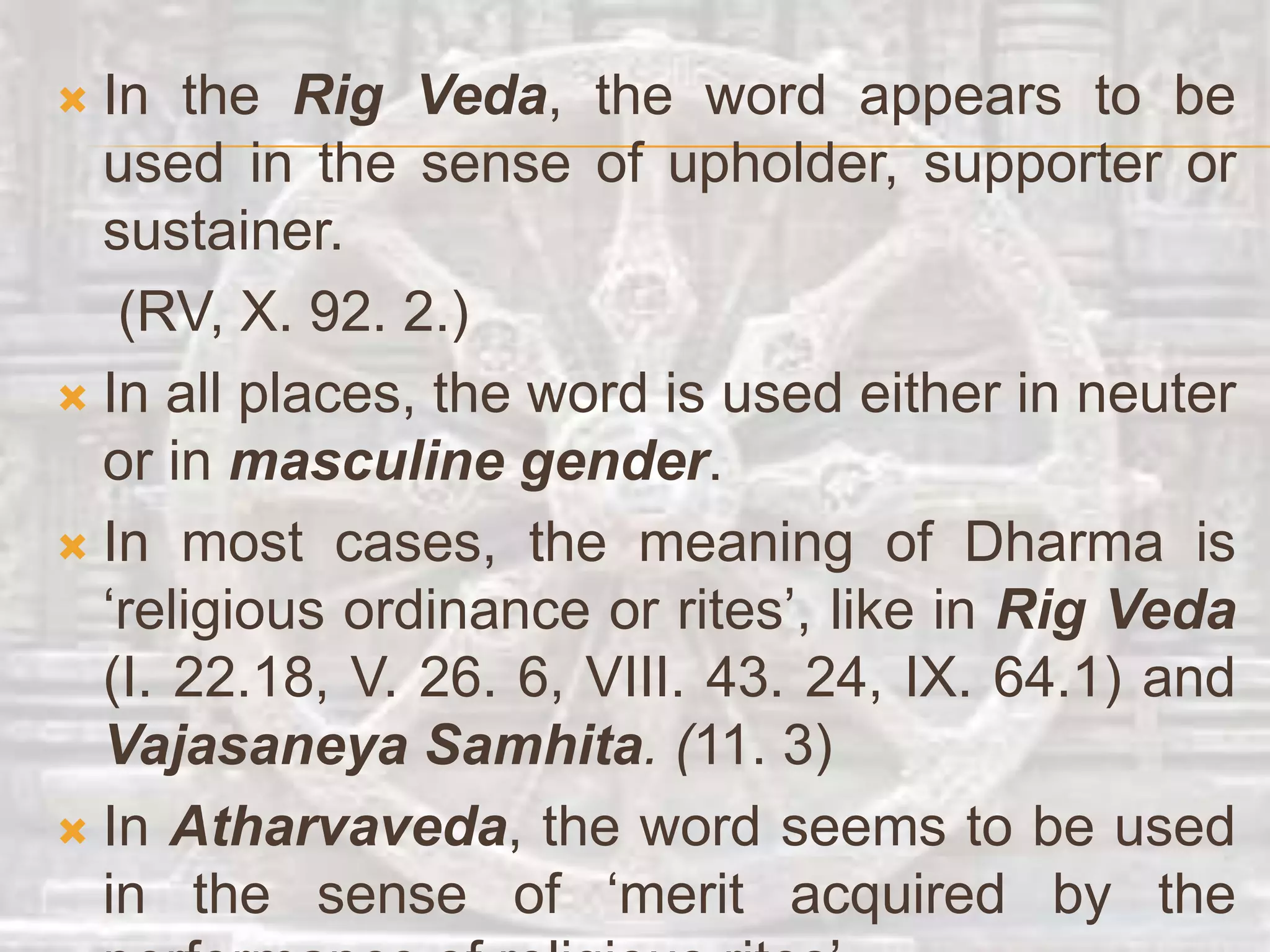 Dharma in Indian thought | PPTX