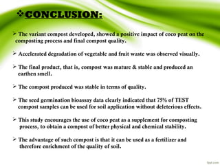 Sustainable developed compost | PPT