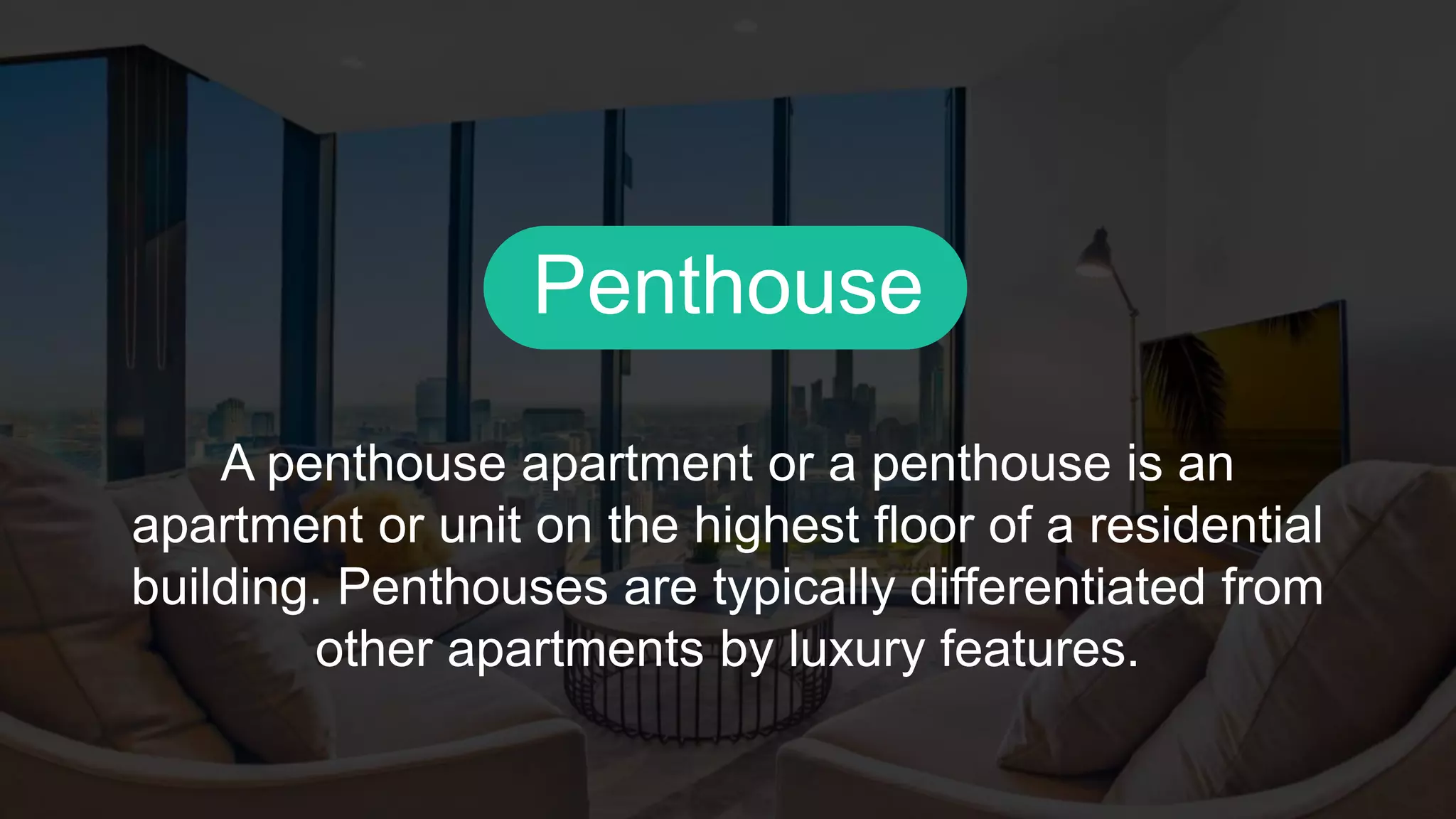 Different Types of Apartments | PPTX
