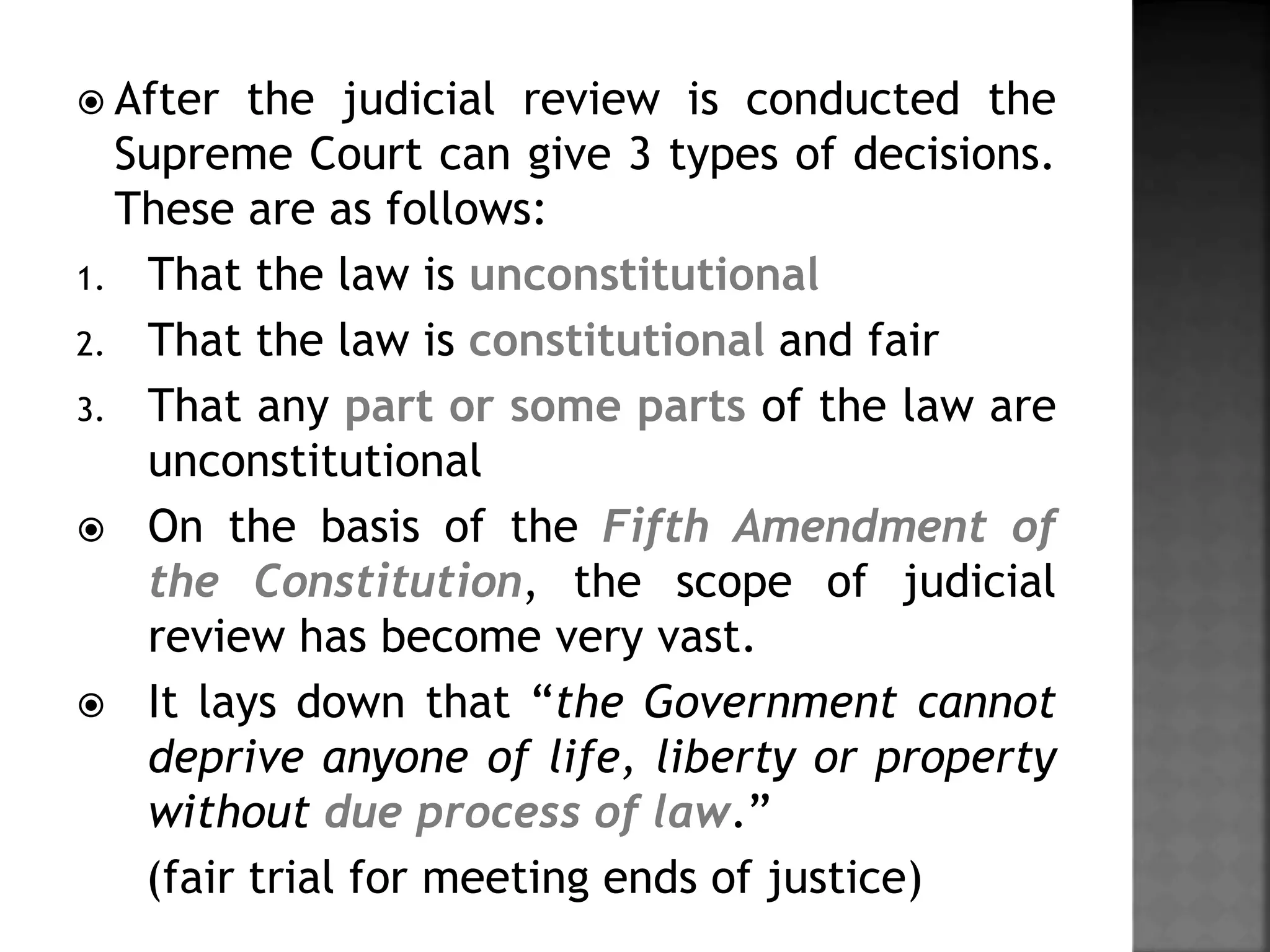 THE CONCEPT OF JUDICIAL REVIEW: A COMPARATIVE STUDY AMONG USA, UK ...