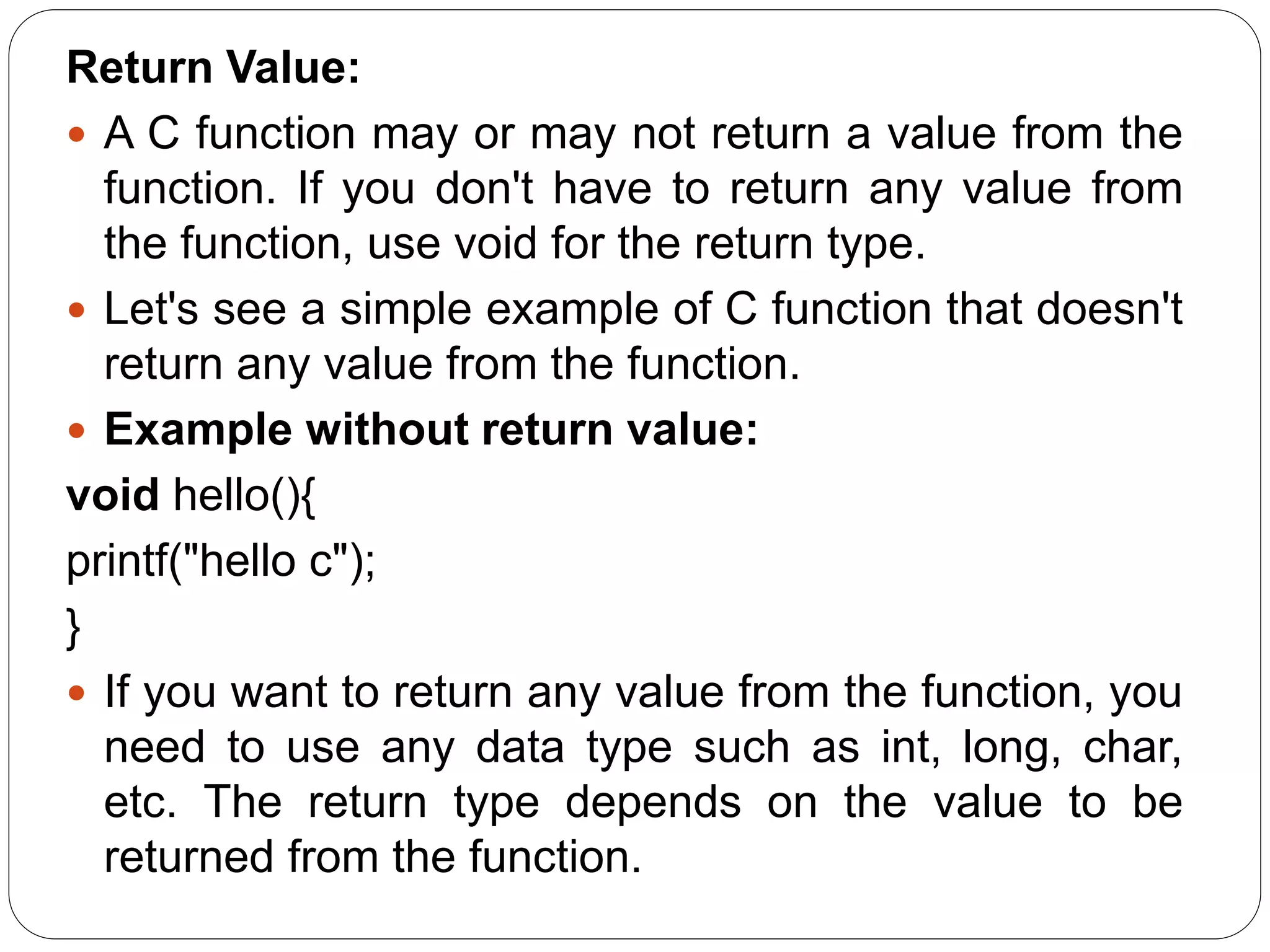 C Programming Unit-2 | PPTX