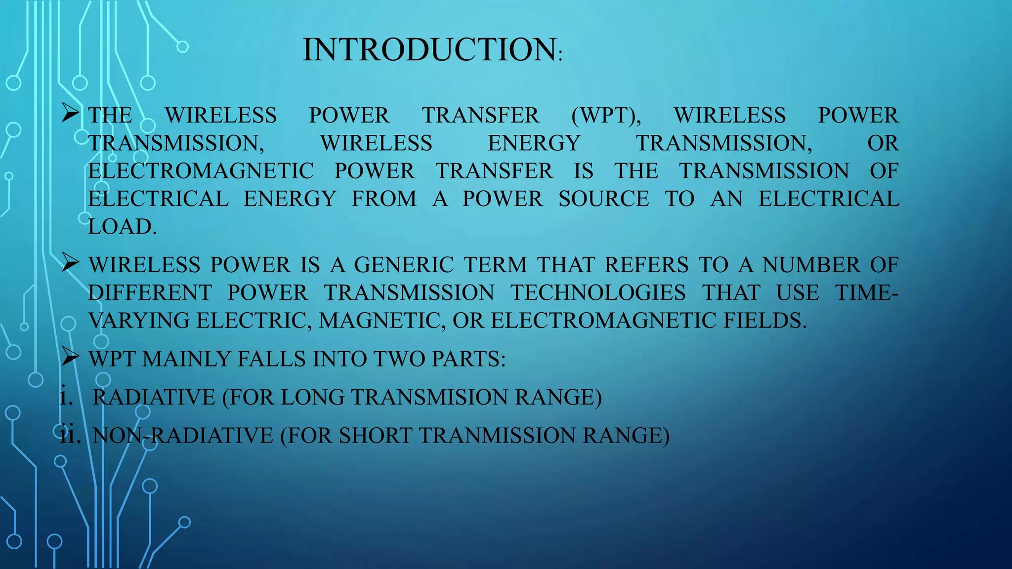 ELECTRIC VEHICLE ON WIRELESS CHARGING | PPTX