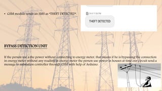 Power Theft Identification and Monitoring using GSM module | PPTX