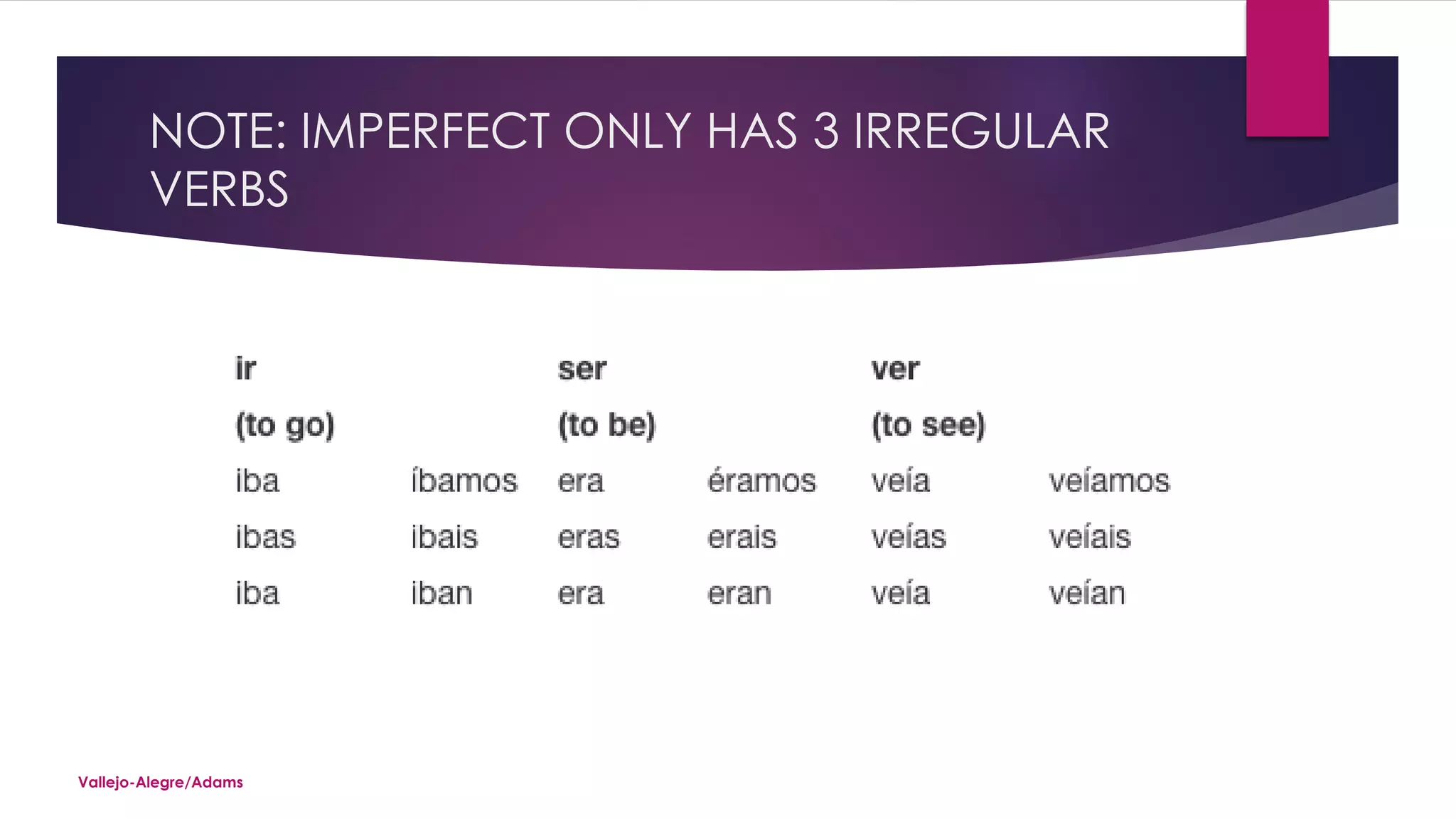 PPT 2.4.8 El imperfecto 2 | PDF
