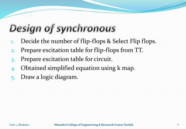 Module2: Design of synchronous & Asynchronous counter | PPTX | Programming Languages | Computing