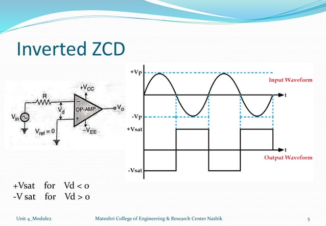 Module2: opamp as ZCD (zero crossing detector) | PPTX