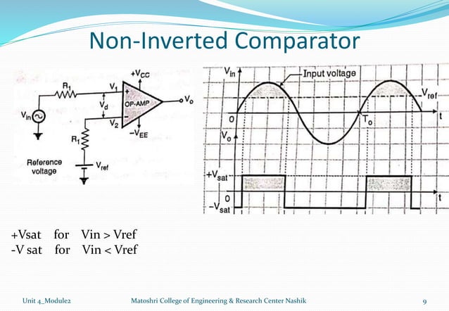 Module2: opamp as ZCD (zero crossing detector) | PPTX