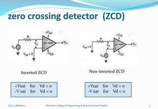 Module2: opamp as ZCD (zero crossing detector) | PPT