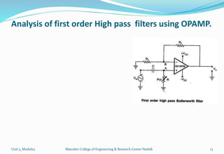 Module 2 :high pass & Low pass filter | PPTX