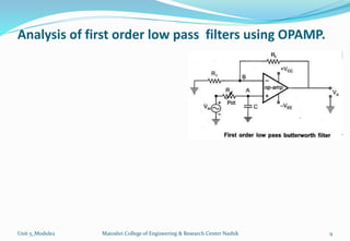 Module 2 :high pass & Low pass filter | PPTX