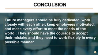 Recent Trends for future managers | PPTX