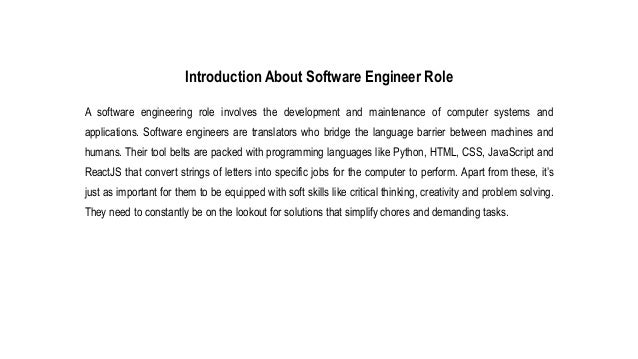 What exactly does a software engineering role entail? | PPT What exactly does a software engineering role entail? | PPT
