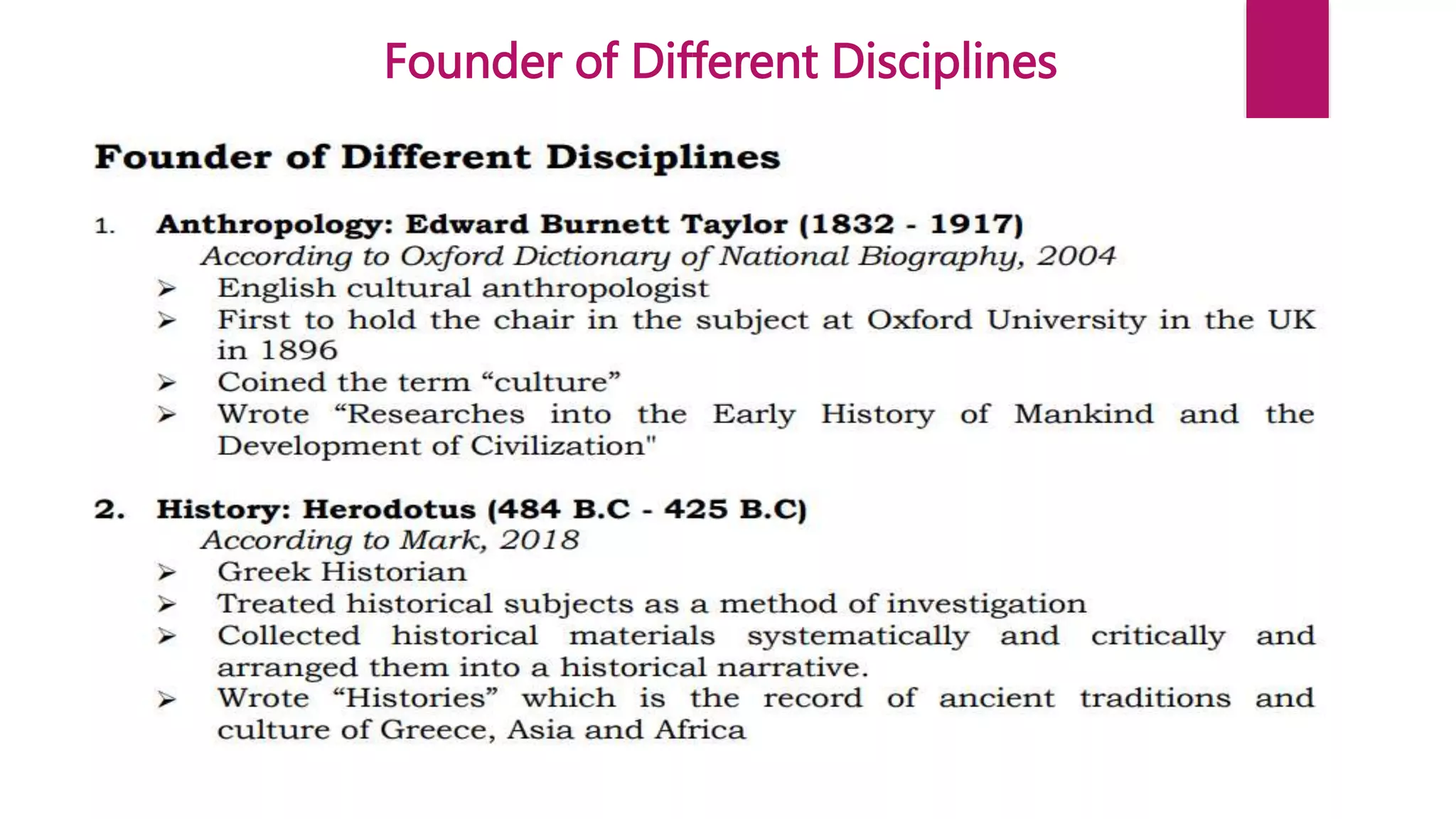 Disciplines of Social Sciences | PPTX