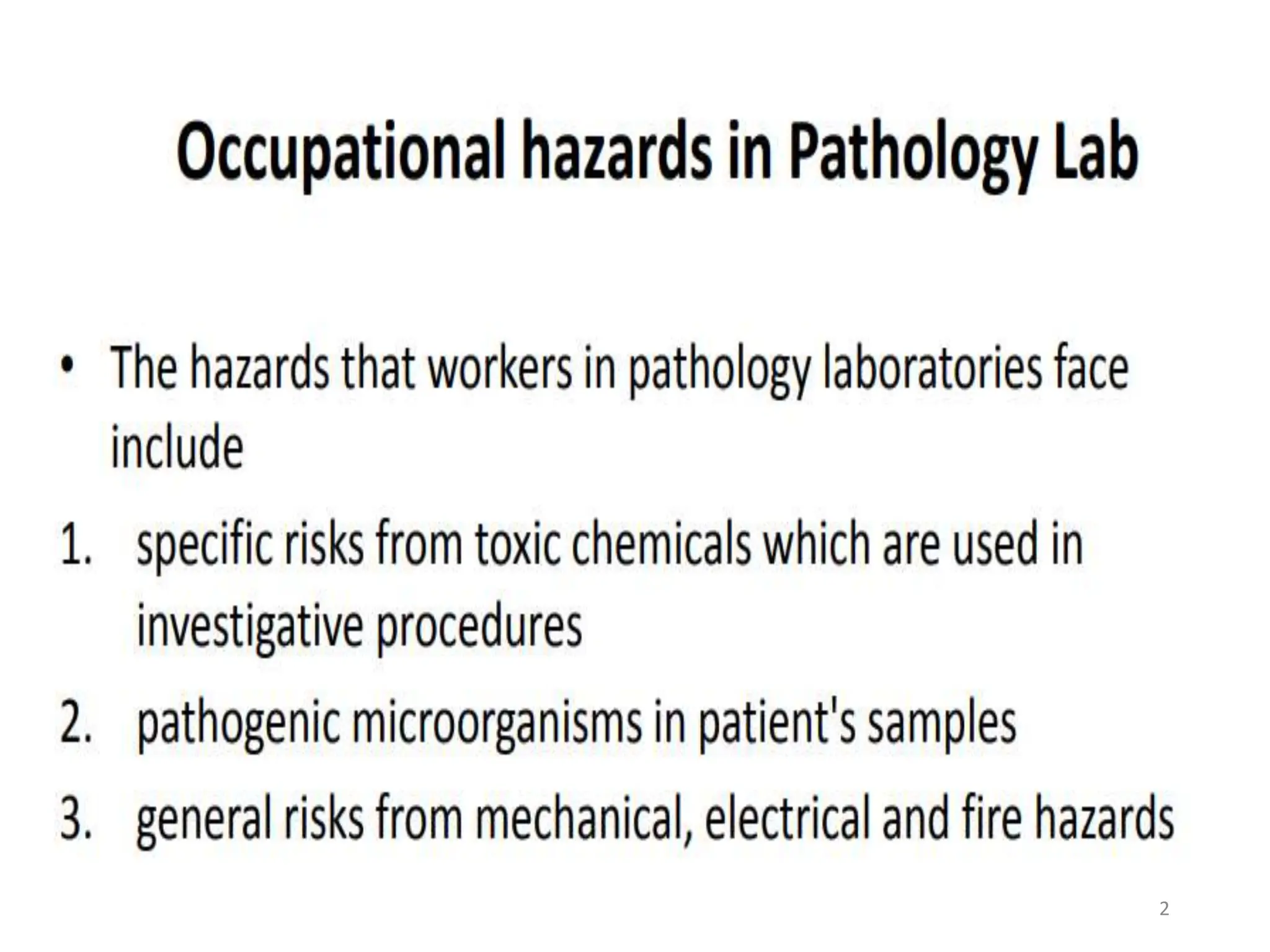 safety precautions in laboratories pathology | PPT