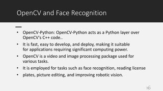 Biometric Recognition using Deep Learning | PPT