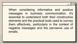 Informative and Positive Messages emails | PPT