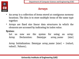 PPT 2.1 Array.pptDFHFHGHCVNGVVGFHFHDFHDFHDFHDFH | PPT | Programming Languages | Computing
