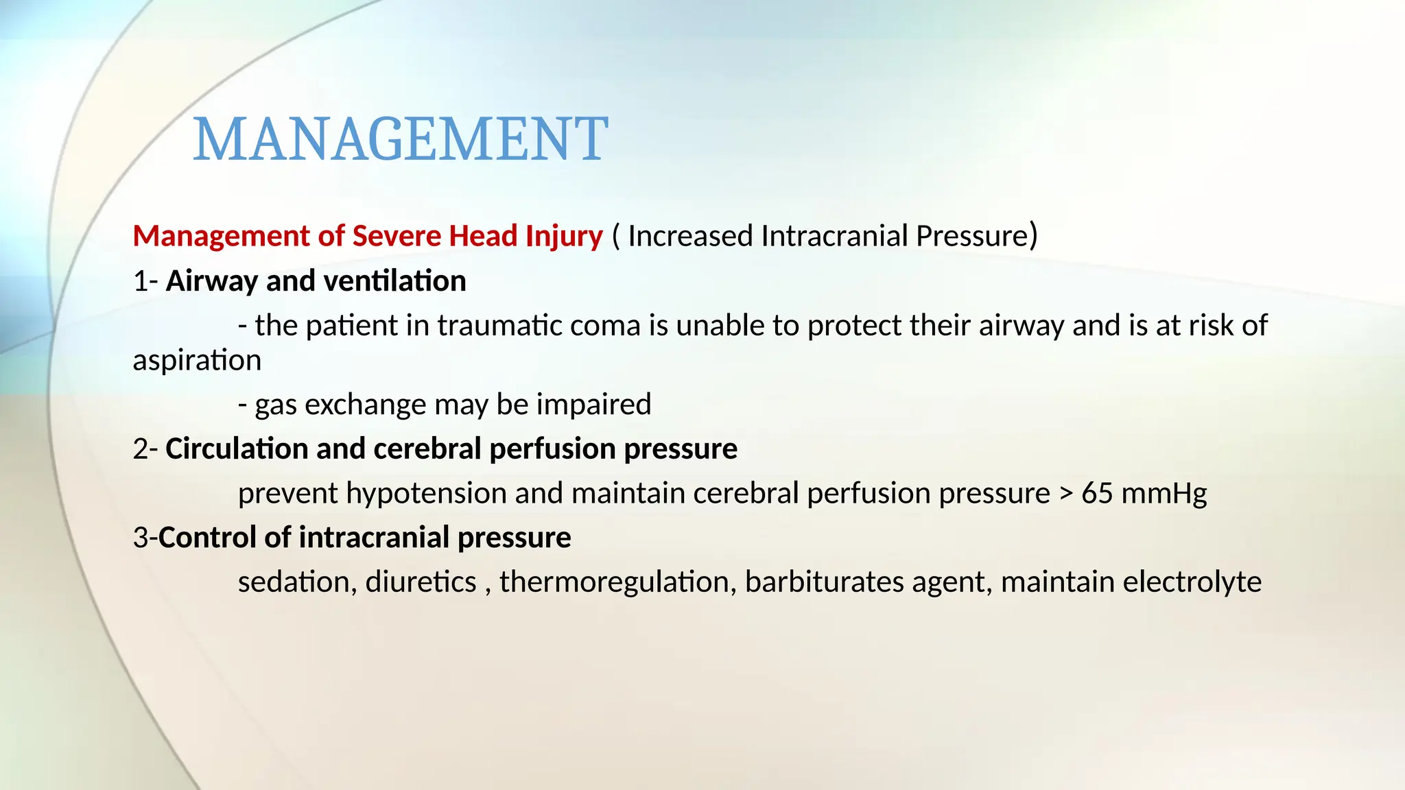 traumatic brain presentation for medical student | PPTX