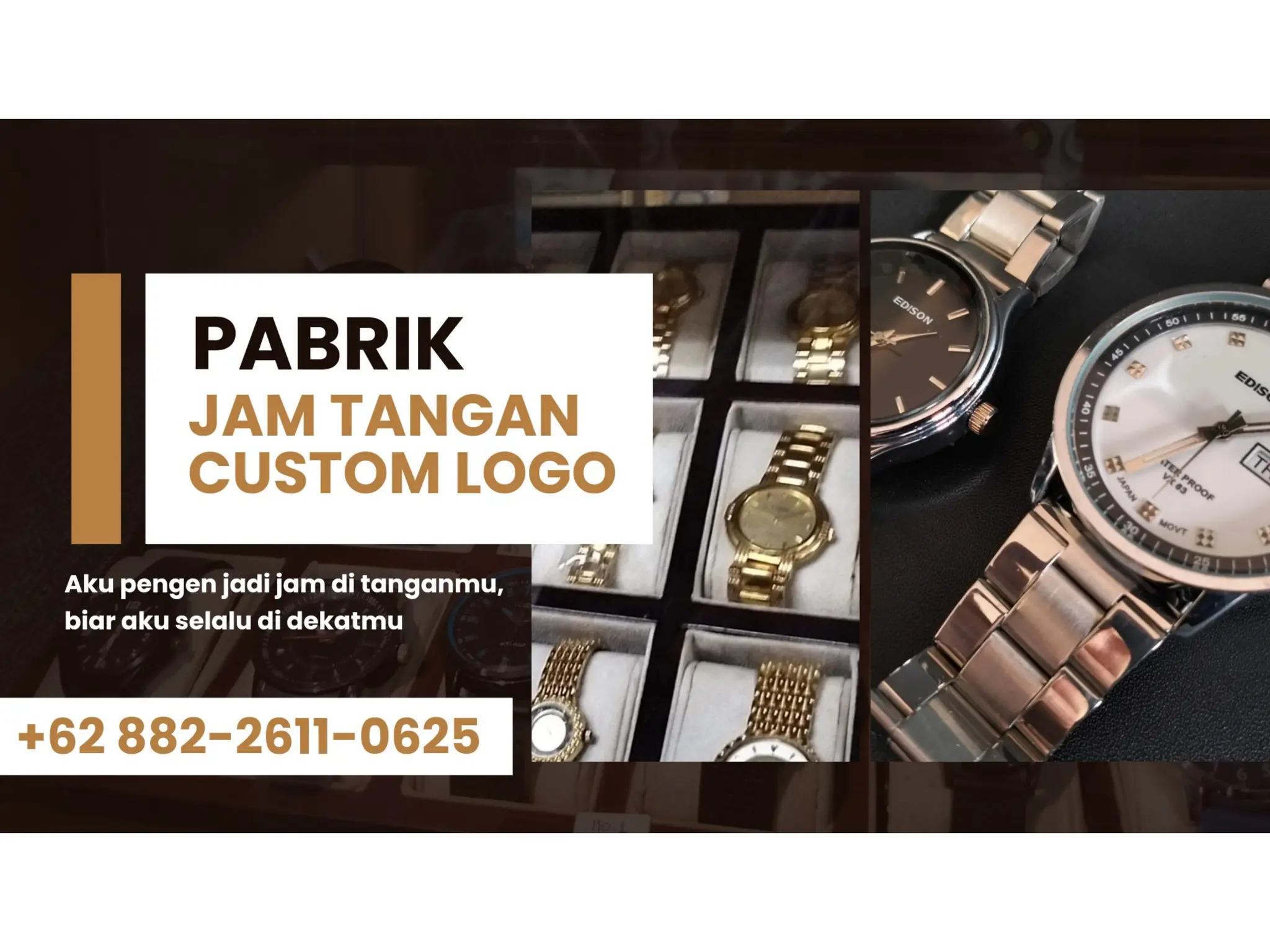 Tempat Produksi Jam Tangan Custom, +62 882-2611-0625 | PPTX
