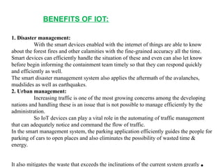 internet of things benefits advantages and disadvantages | PPT