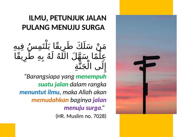 Pentingnya mengkaji islam dan menuntut ilmu syar'i | PPTX