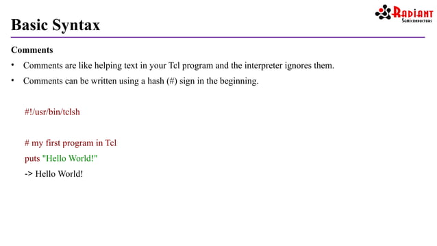 tcl language ppt to learn the tcl go through it | PPT