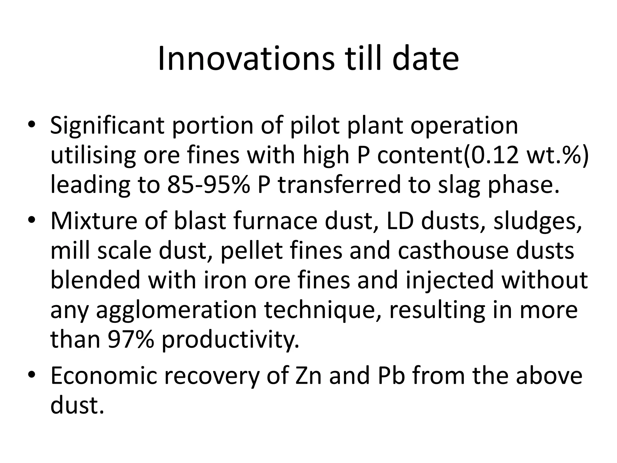 Hismelt (ironmaking) process | PPTX