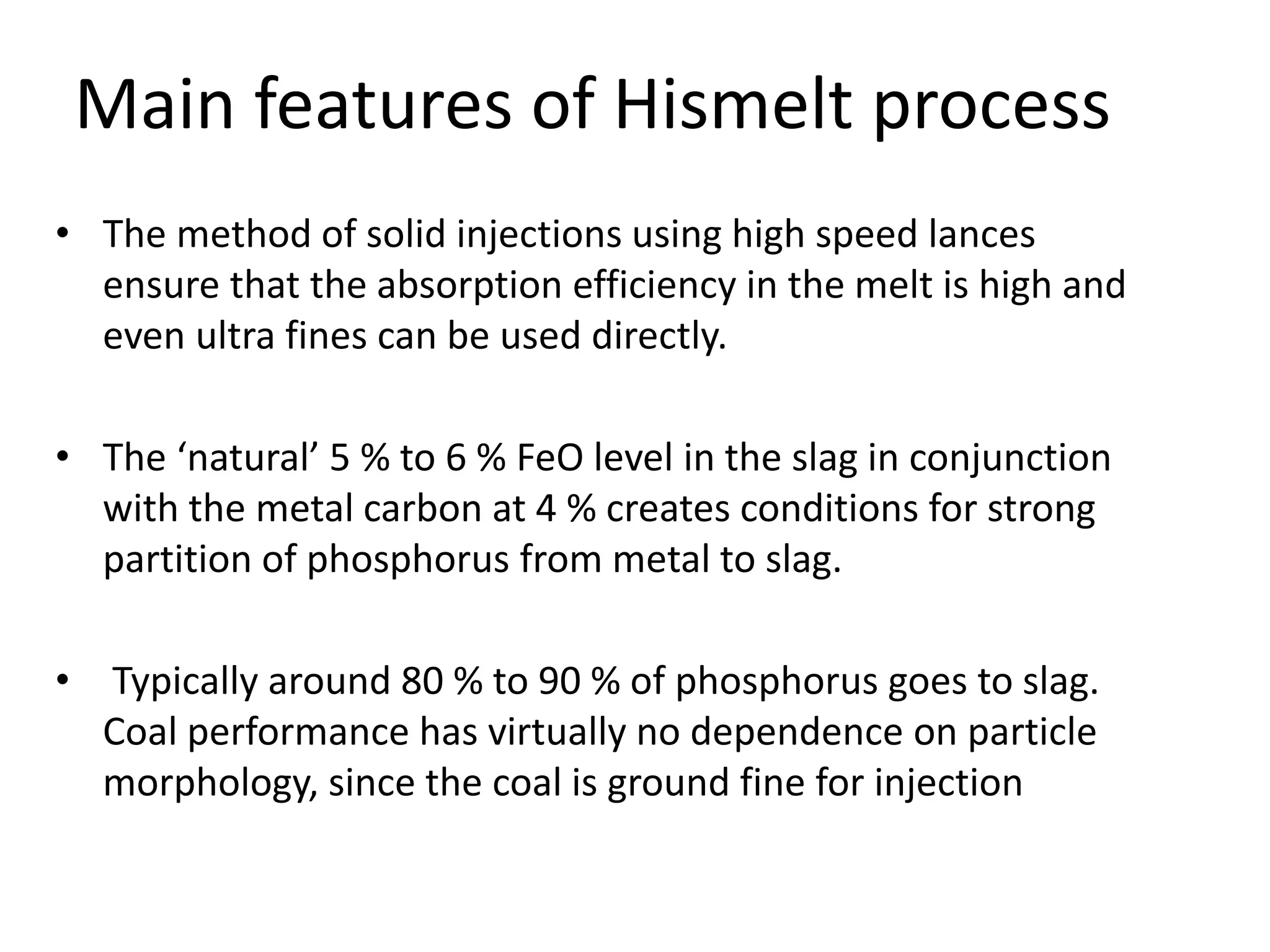 Hismelt (ironmaking) process | PPTX