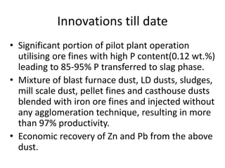 Hismelt (ironmaking) process | PPTX