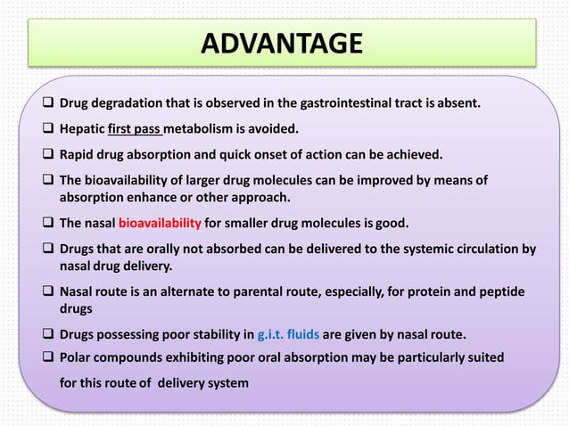 noval nasal drug deliveryem system | PPT