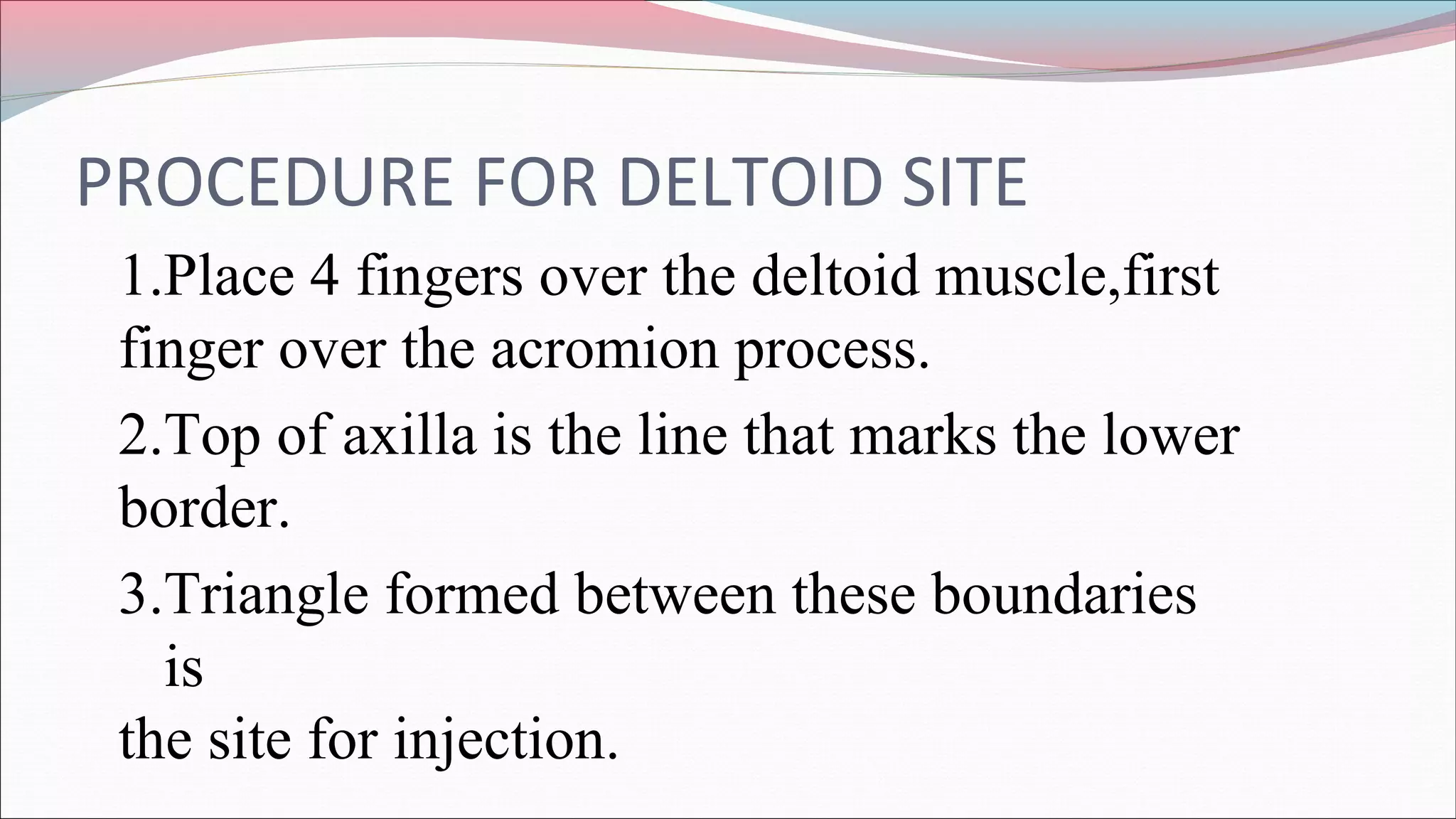 INTRAMUSCULAR INJECTION | PPT
