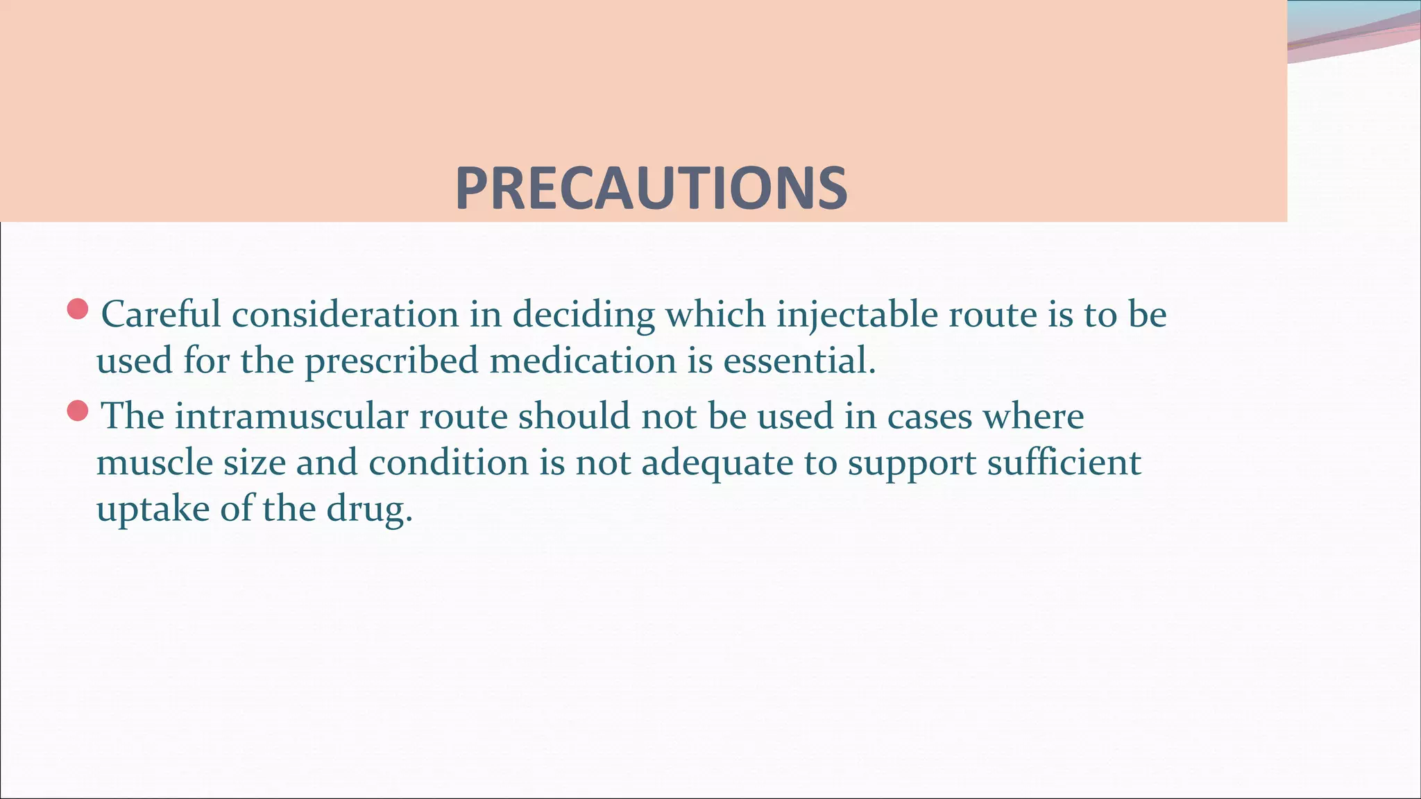 INTRAMUSCULAR INJECTION | PPT