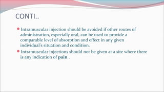 INTRAMUSCULAR INJECTION | PPT