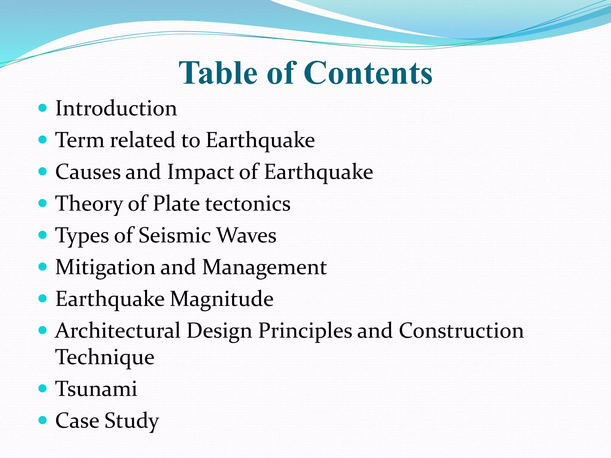 Earthquake and tsunami | PDF