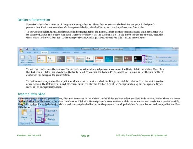 Ppt 2007 tutorial complete | PPTX | Desktop Publishing | Computer ...