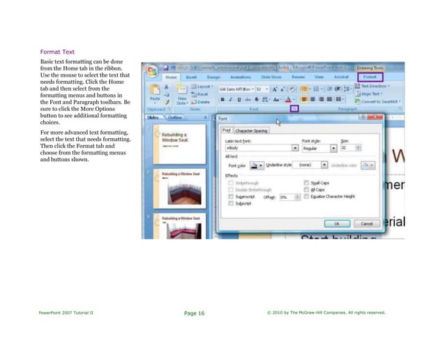 Ppt 2007 tutorial complete | PPTX | Desktop Publishing | Computer Software and Applications