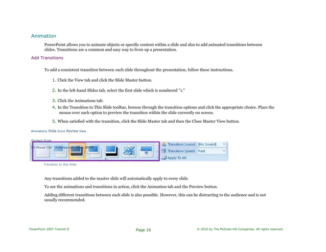 Ppt 2007 tutorial complete | PPTX | Desktop Publishing | Computer Software and Applications
