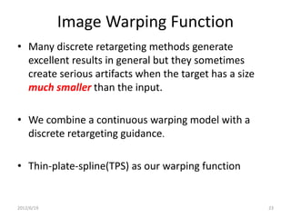 Scale and object aware image retargeting for thumbnail browsing | PDF ...