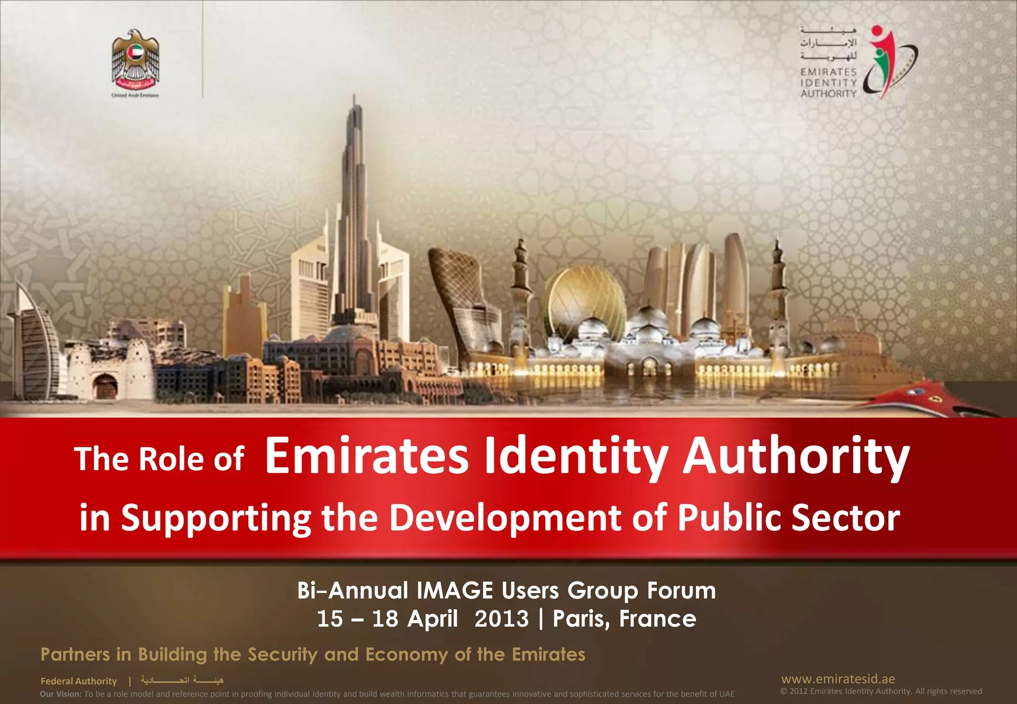The Role of Emirates Identity Authority in Supporting the Development ...